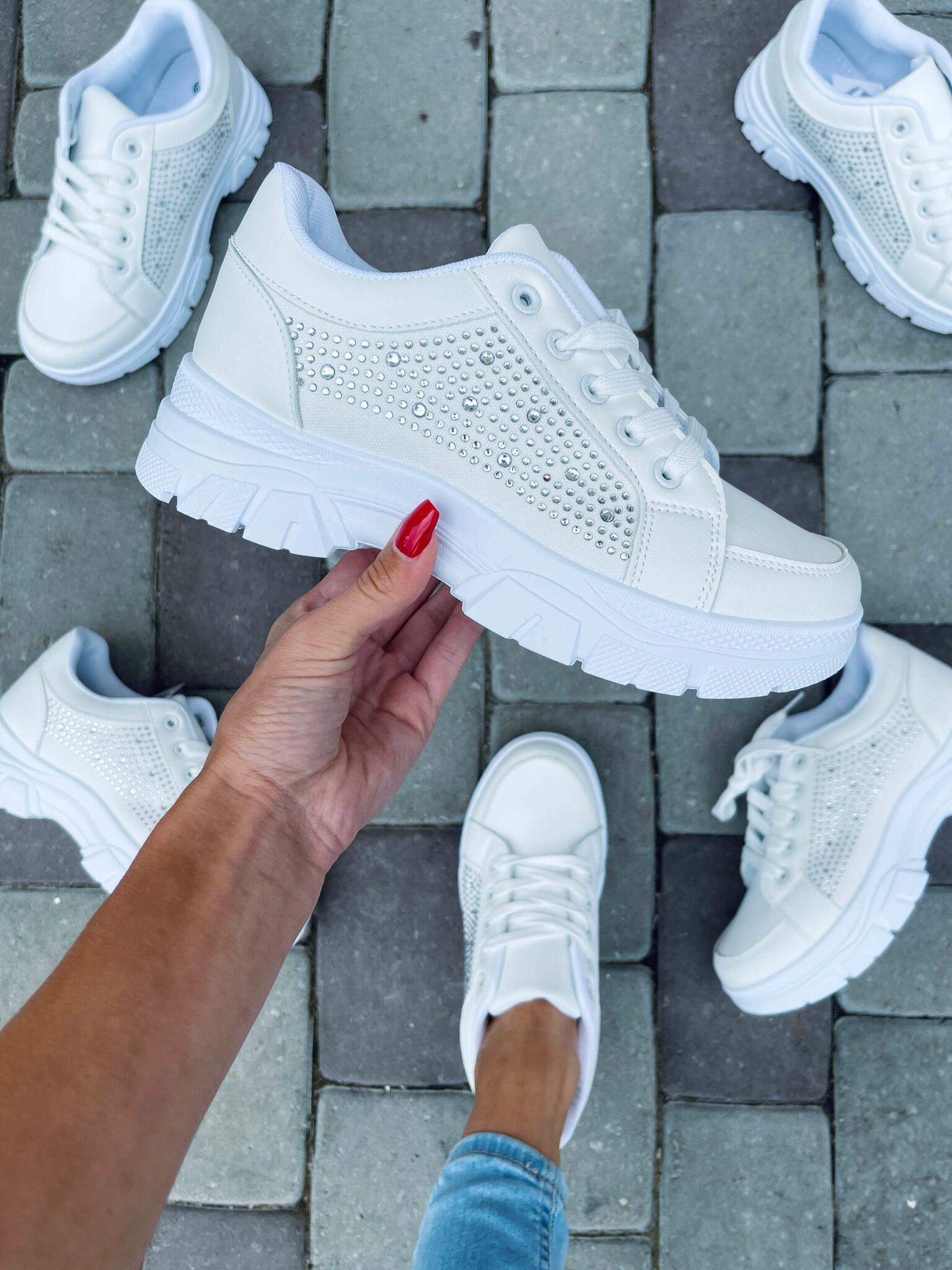 Valged kivikestega tennised – K&K Butiik